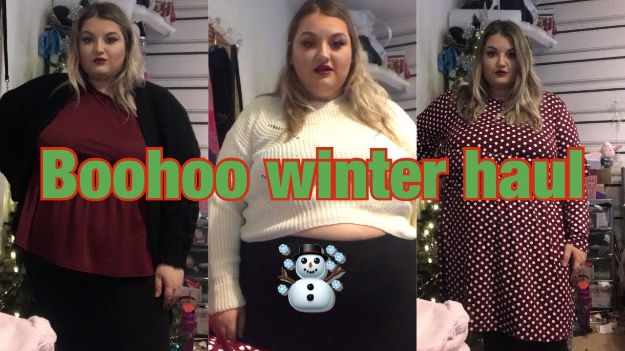 BOOHOO PLUS SIZE WINTER HAUL - YouTube