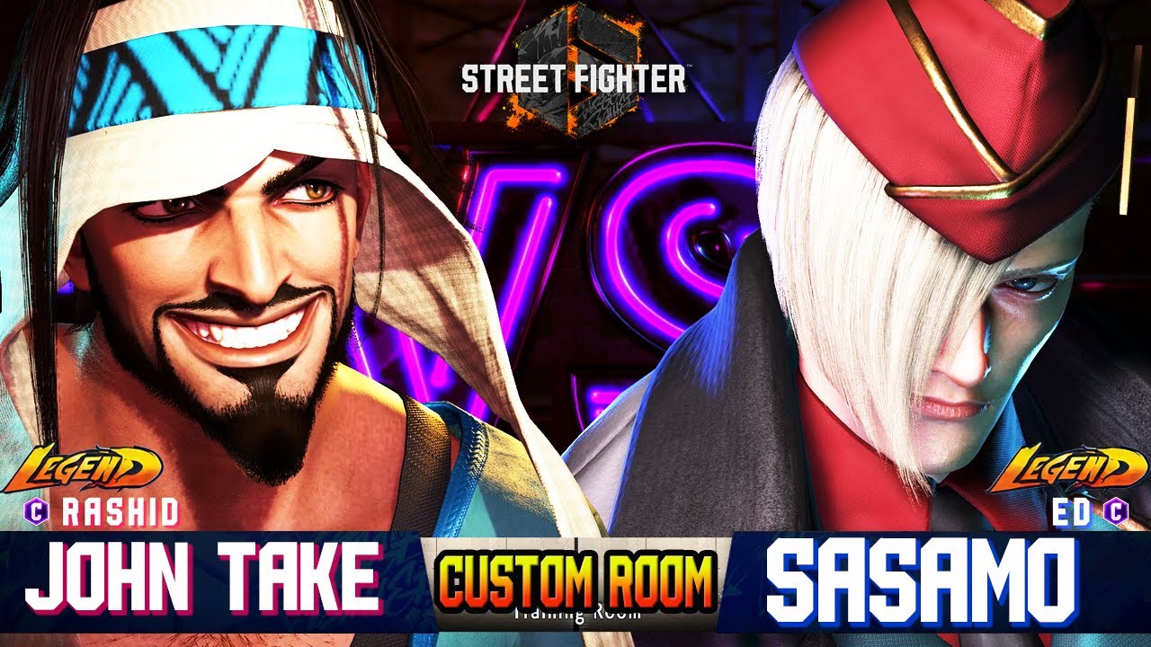 SF6🔥 JohnTakeUchi (RASHID) Vs Sasamo (ED) 🔥Best Custom Room Ranked ...