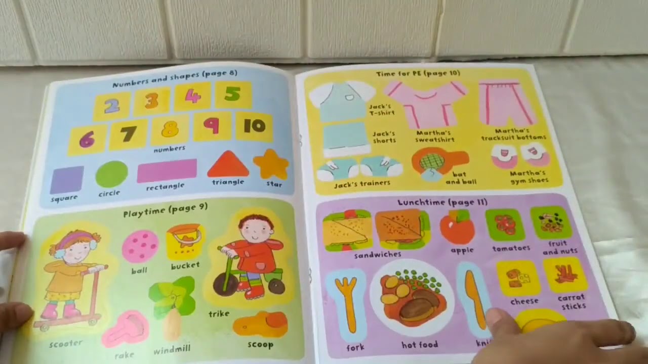 STARTING SCHOOL STICKER BOOK - YouTube