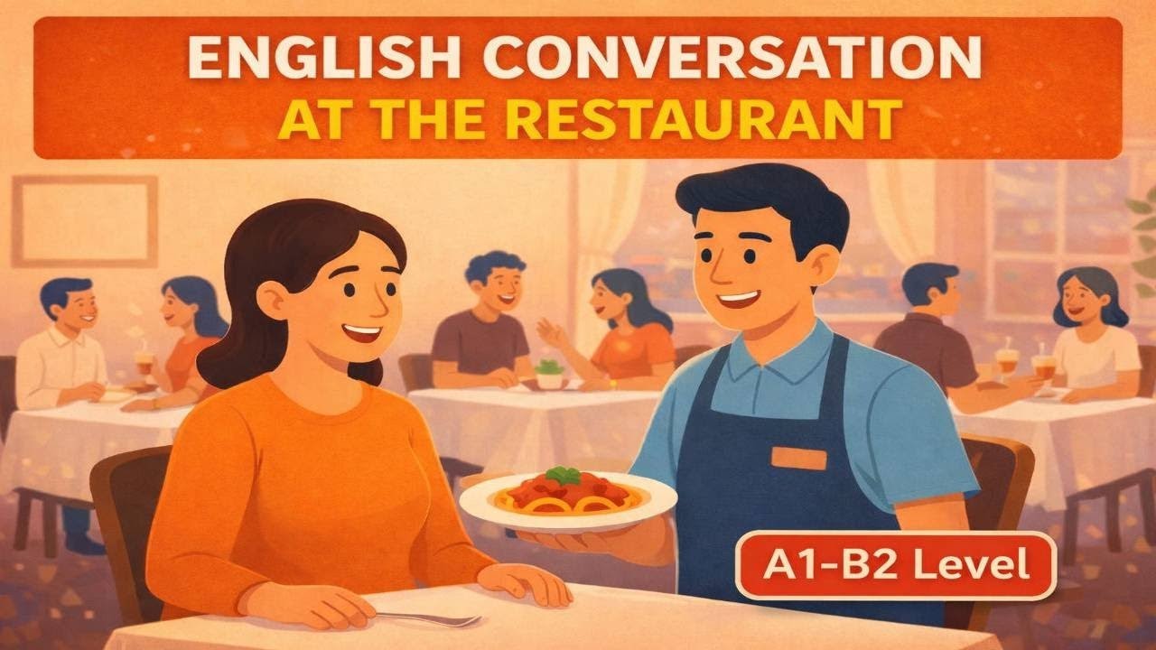 Easy English Conversation At The Restaurant | English Speaking Practice ...