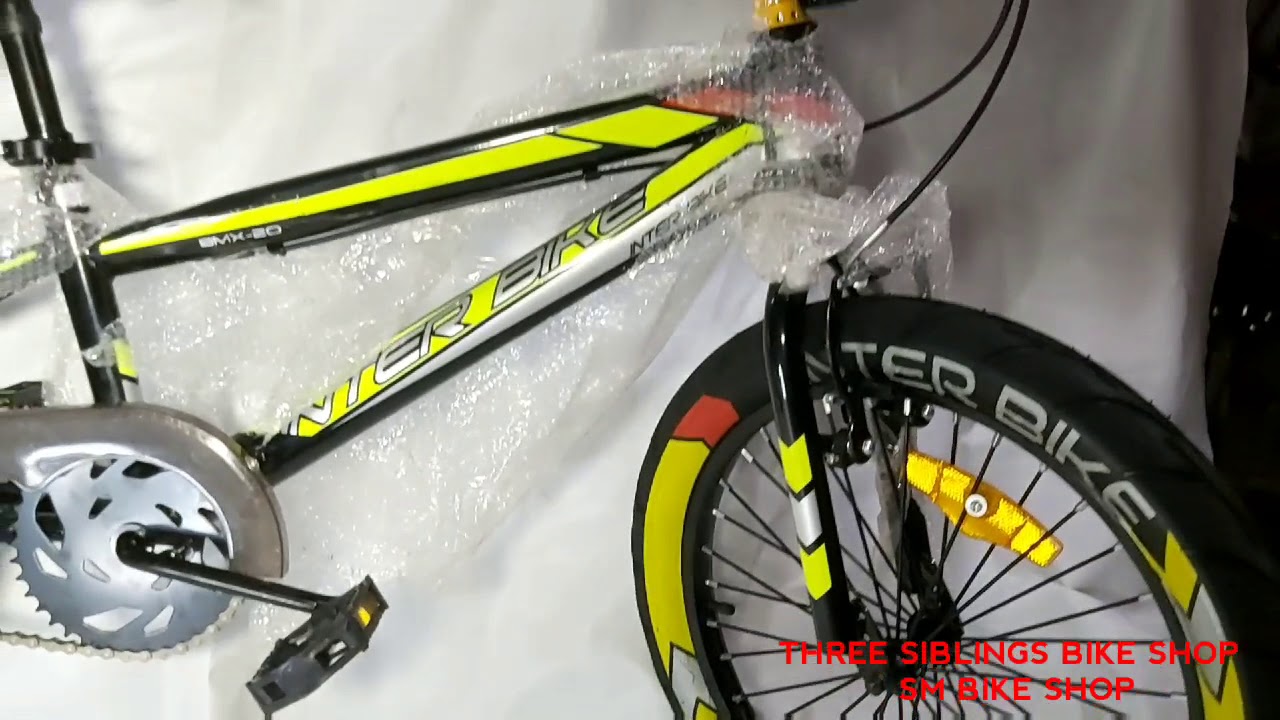 SEPEDA BMX INTERBIKE KUNING 20 INCH !! - YouTube