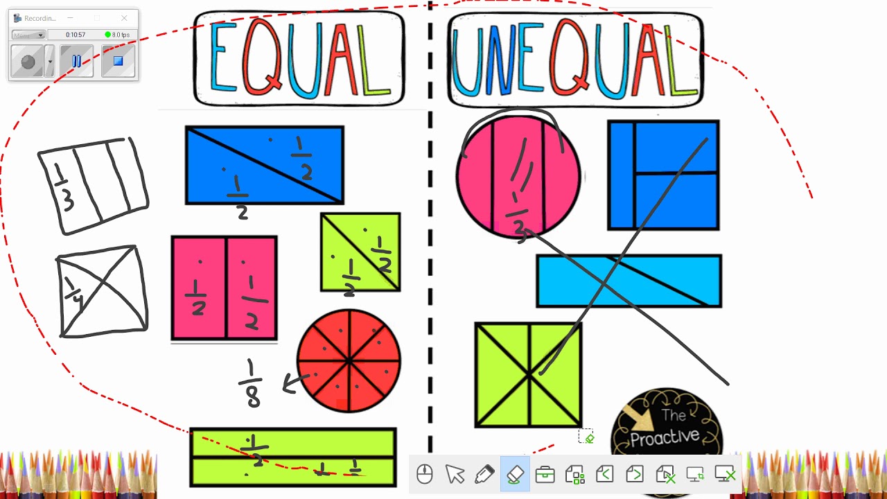 Math Equal parts W10 Ch10 L7 - YouTube