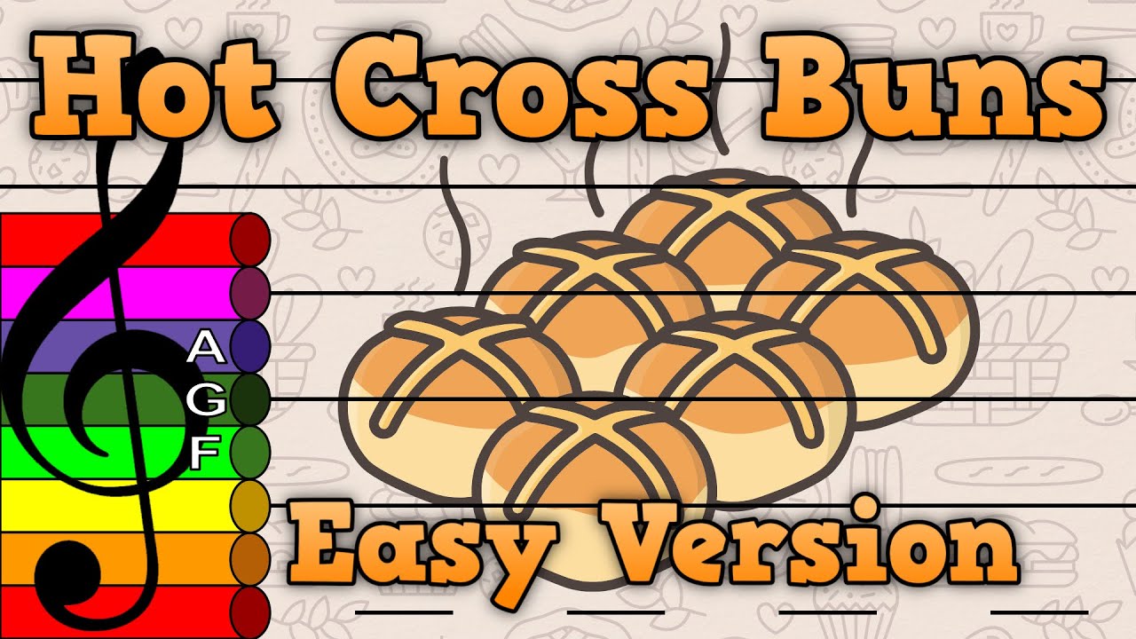 Hot Cross Buns (Easy Version) - Treble Clef Boomwhacker Play Along ...