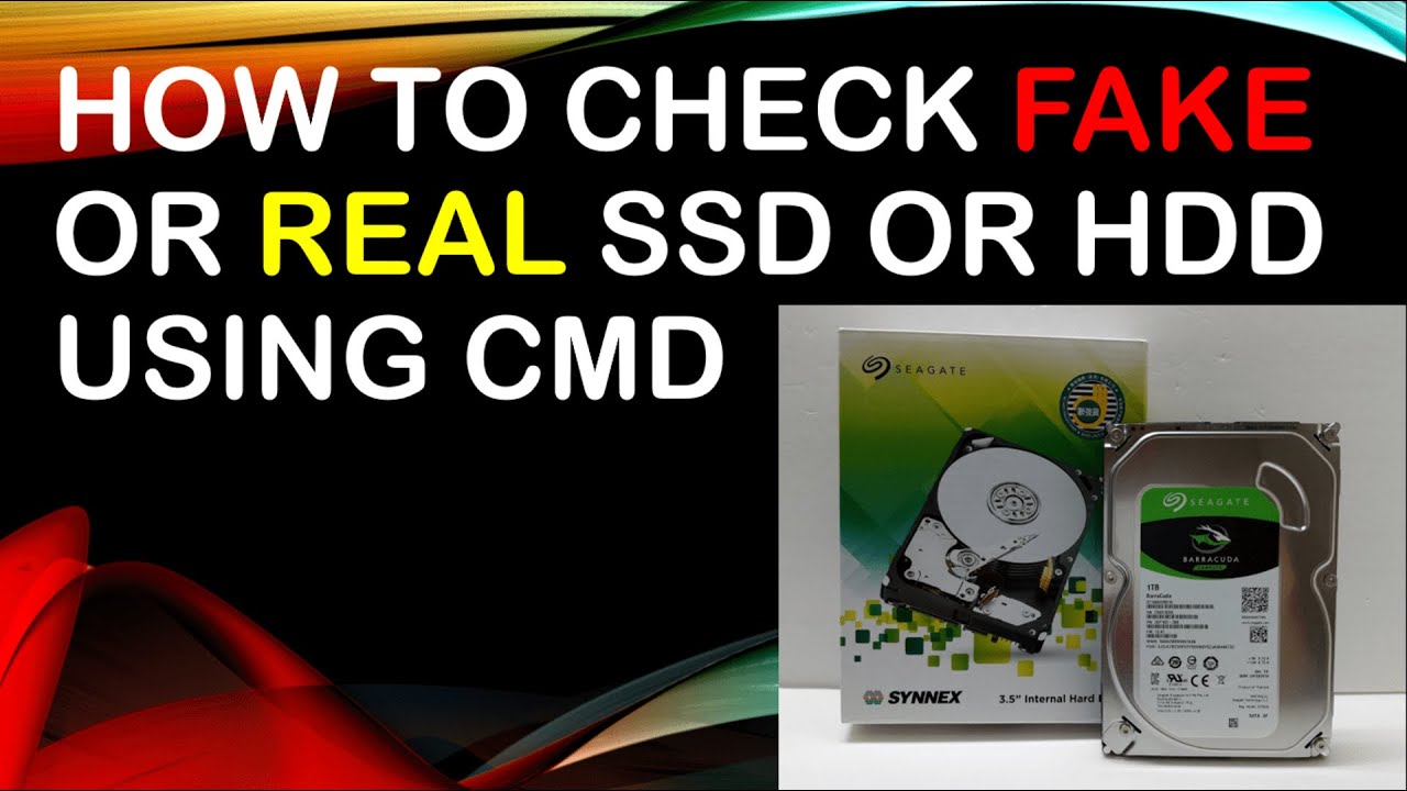 How to check fake or real SSD or HDD using CMD - YouTube