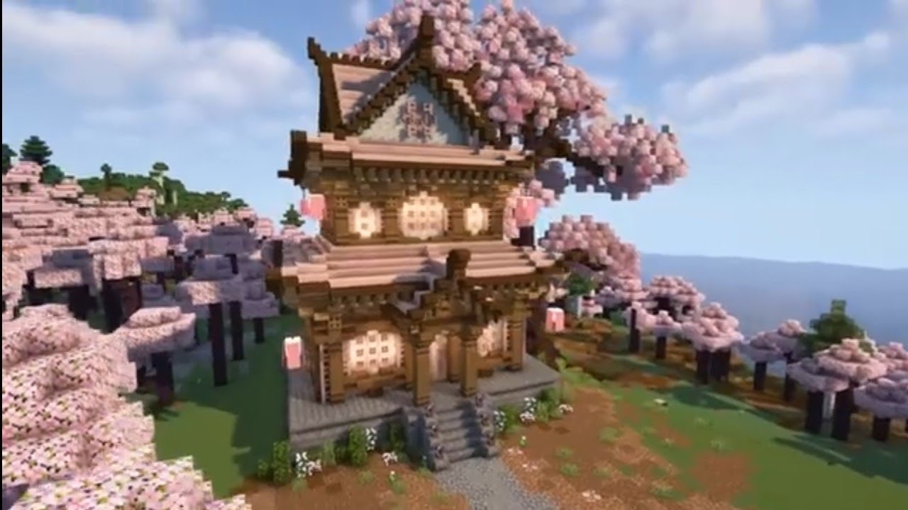 Making a Japaneese huge house in minecraft server. Part-1 - YouTube
