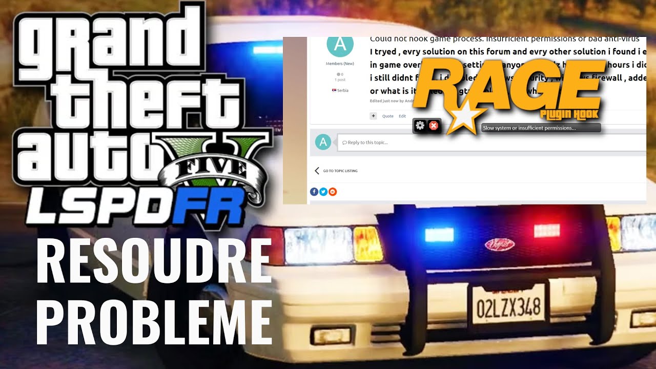 [TUTO] RESOUDRE PROBLEME LANCEMENT RAGE PLUGIN HOOK GTA 5 (2024) - YouTube