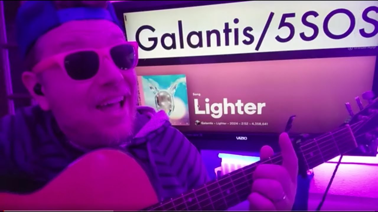 Lighter - Galantis, David Guetta, 5 Seconds of Summer Guitar Tutorial ...