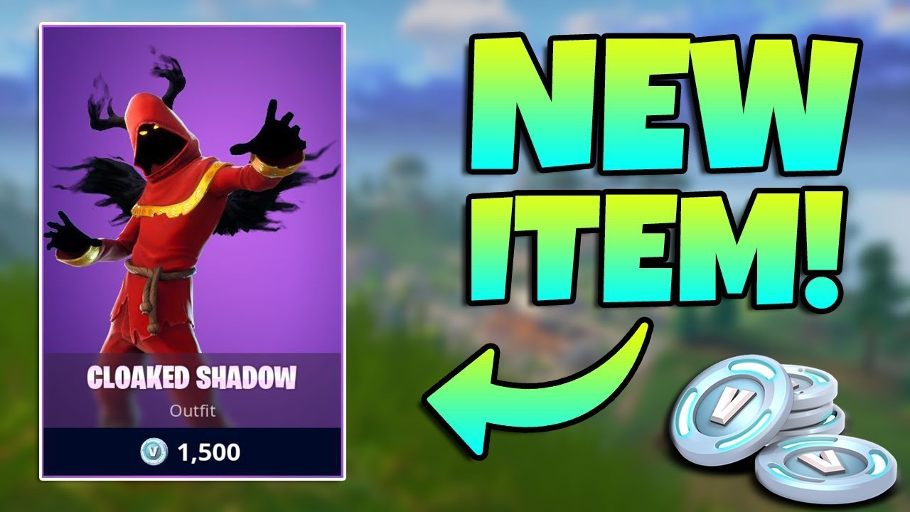 NEW CLOAKED SHADOW SKIN GAMEPLAY / Fortnite Battle Royale Live - YouTube