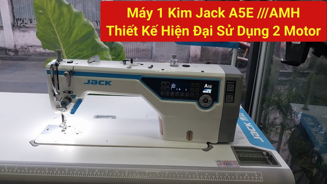 Máy 1 Kim Công Nghiệp Jack A5E Thiết Hiện Đại Sử Dụng 2 Motor | Máy May Jack Mới - YouTube