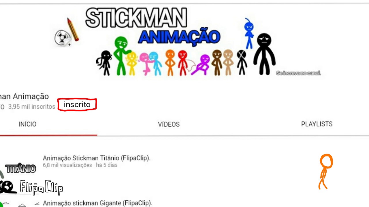 Stickman animação com 1bilhão de inscritos - YouTube