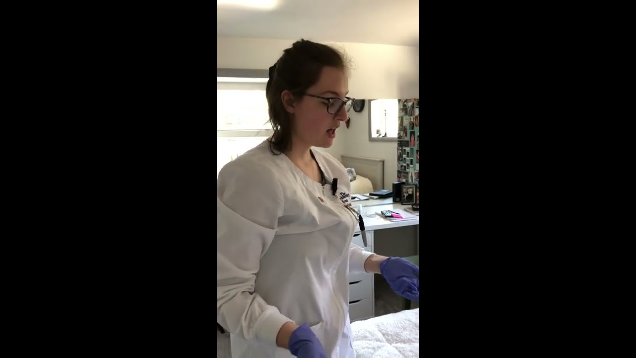 Catheterizing the Female Urinary Bladder - YouTube