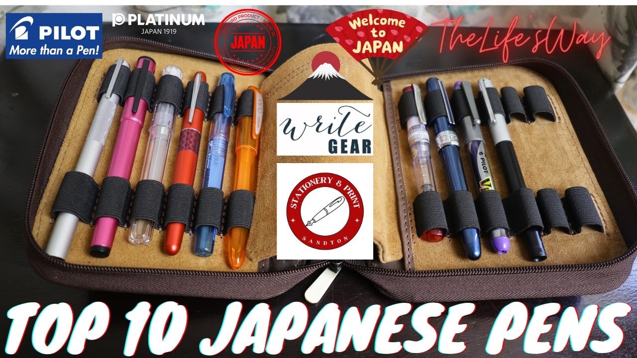 My Top 10 Fountain Pens from Japanese Brands! - YouTube