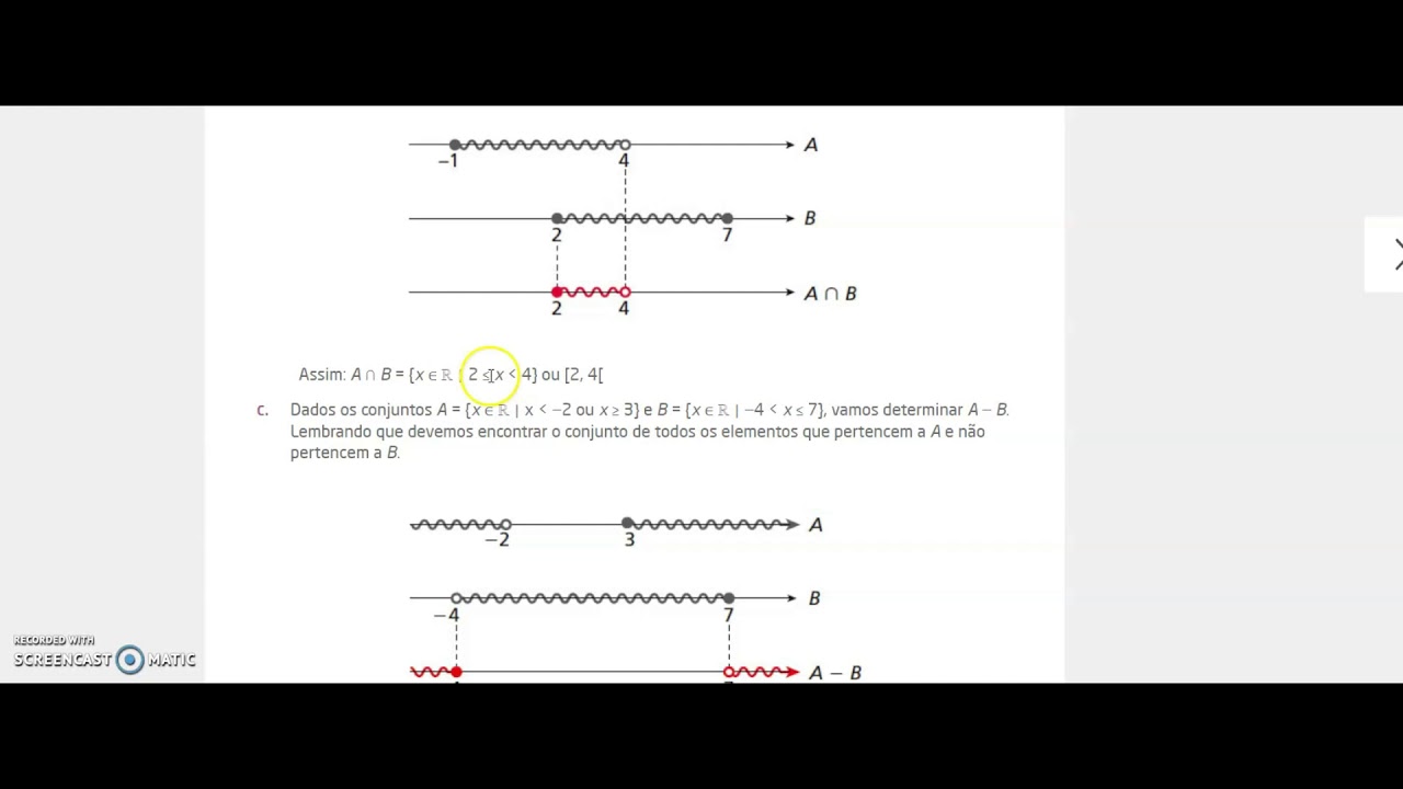 Operações com Intervalos Numéricos - YouTube