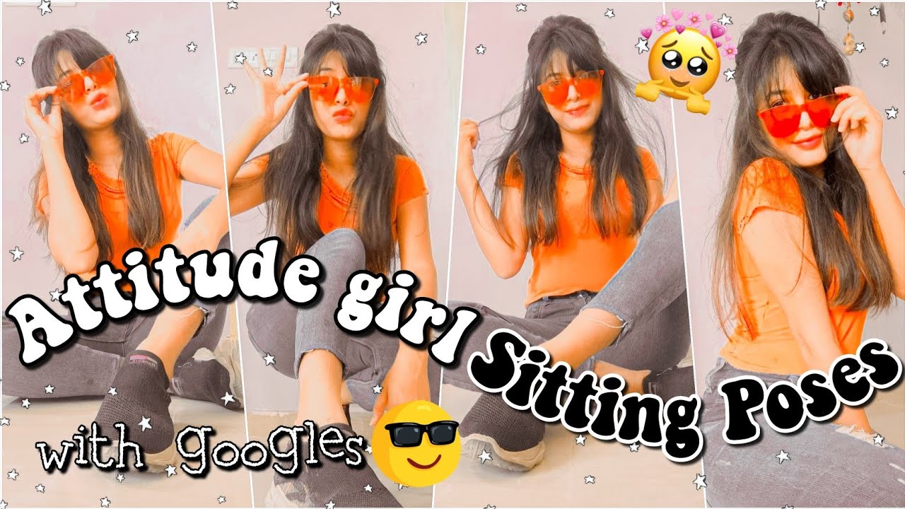 Snapchat Sitting Poses | Attitude girl Sitting Poses | Snapchat poses ...