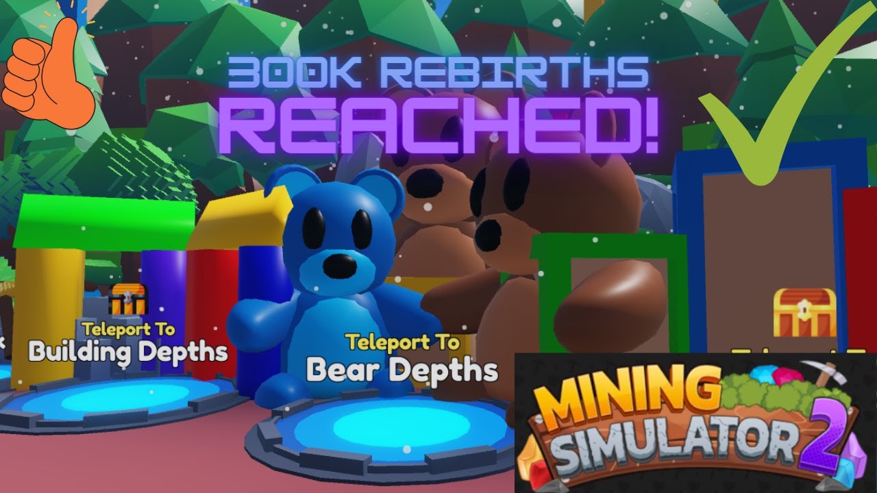 Reaching 300K Rebirths! |Roblox Mining Simulator 2 - YouTube