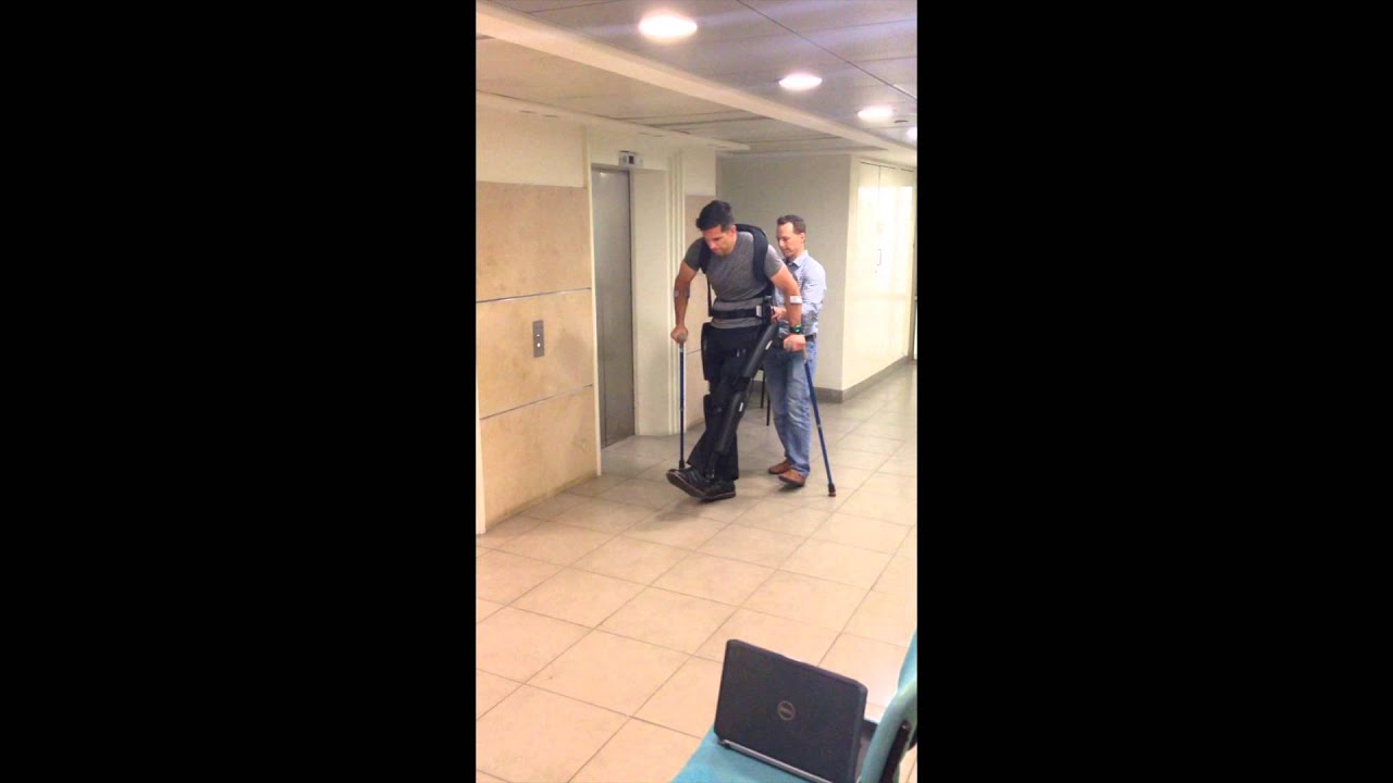 Derek Herrera Argo ReWalk Exo Skeleton Elevator Training - YouTube