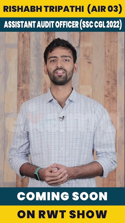 तीसरे प्रयास में मिली मन चाही पोस्ट - Rishabh Tripathi AIR 03 (AAO) CGL-22 Udaan & Lakshya batch ...