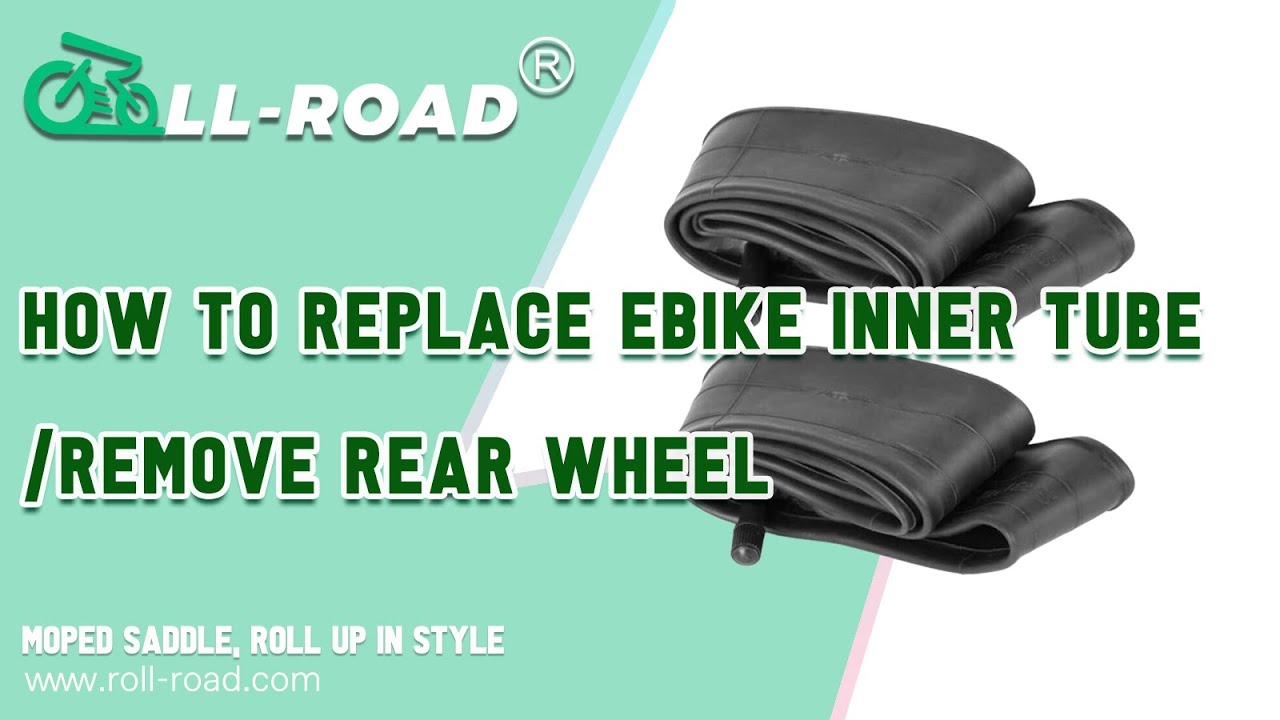 How to replace ebike inner tube/remove rear wheel - YouTube