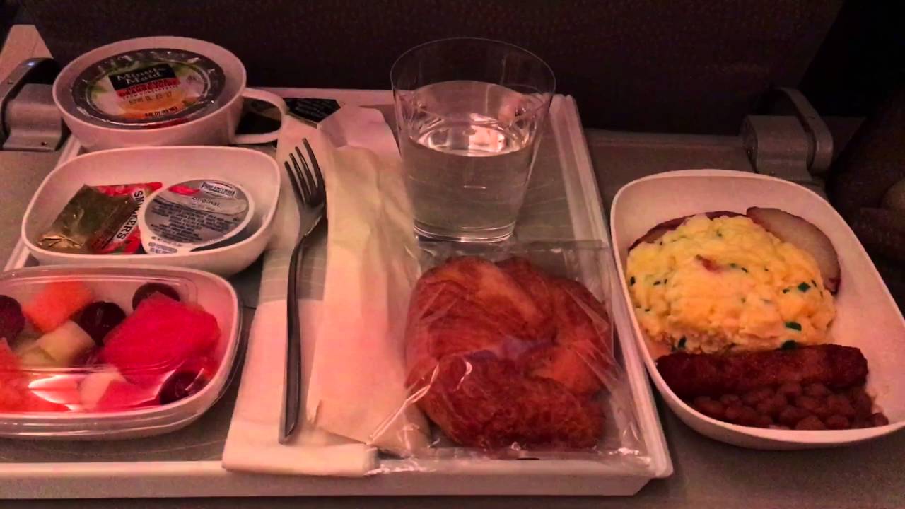 Plane/Flight Food Emirates Airlines Measl Breakfast USA - Dubai Round ...
