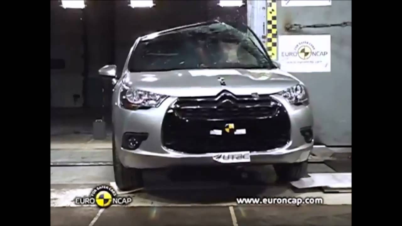 Citroen C4 vs DS4 Crash Test - YouTube