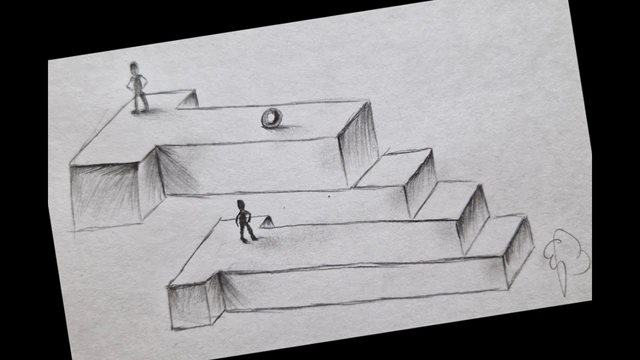 How to Draw An Illusion on paper Everyone Can Do It! - YouTube