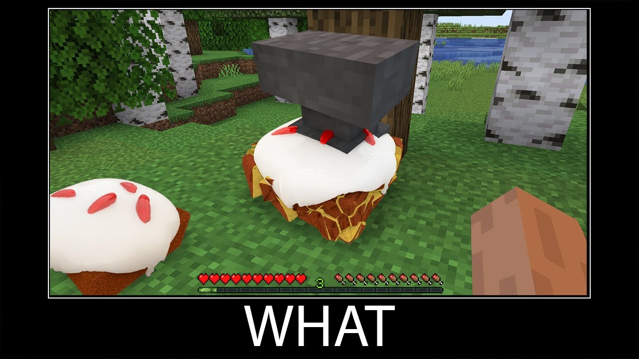 Minecraft wait what meme part 66 realistic minecraft cake - YouTube