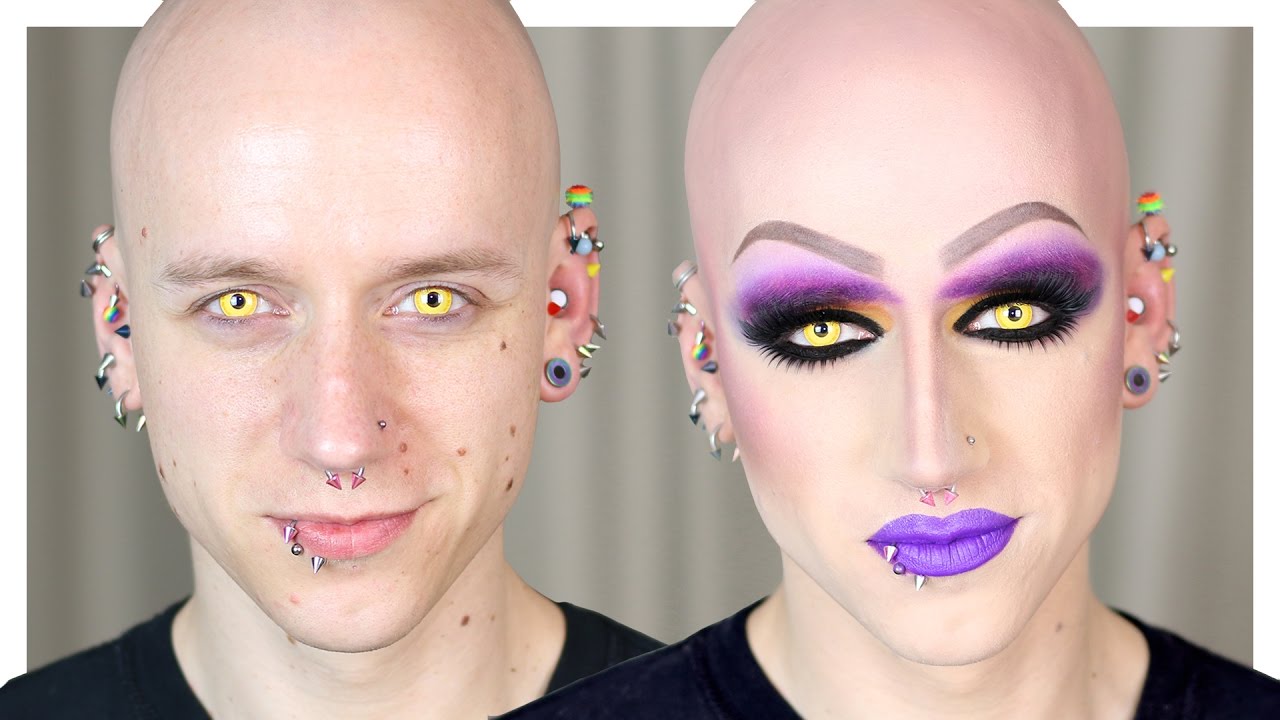 Male To Female Cyber Goth Drag Transformation (ft. ElectraSnow) | Roly ...