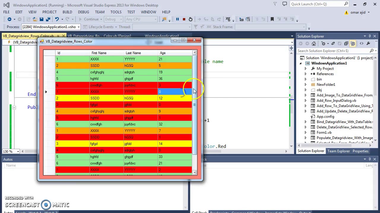 Vb Net How To Set Color To Datagridview Rows In Vbnet With Source Code Hot Sex Picture