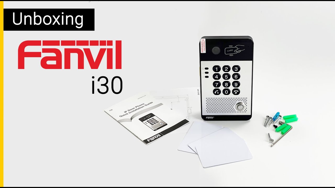 Fanvil i30 Video Door Phone Unboxing - YouTube