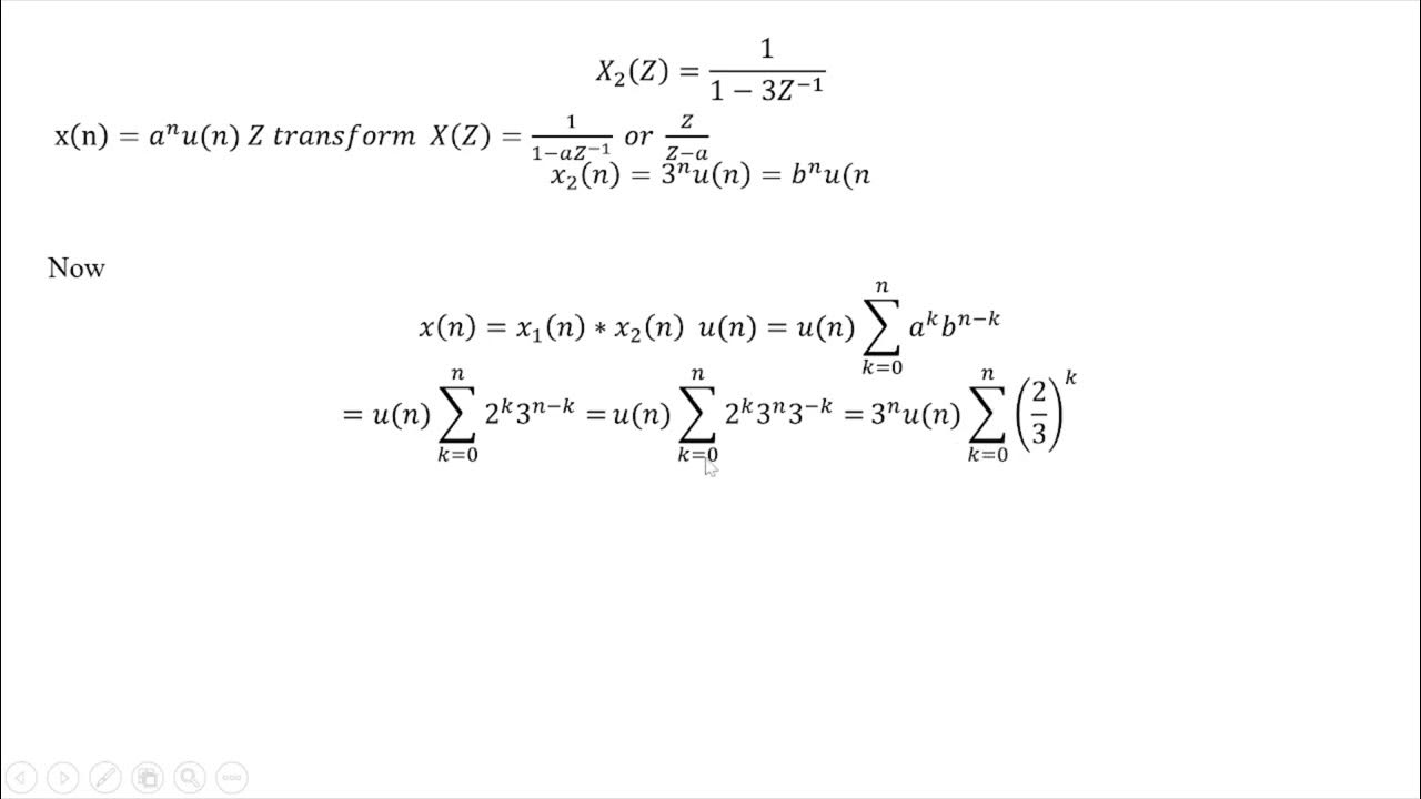 29 Inverse Z transform using Convolution Method | AL AMIN | Z Transform - YouTube