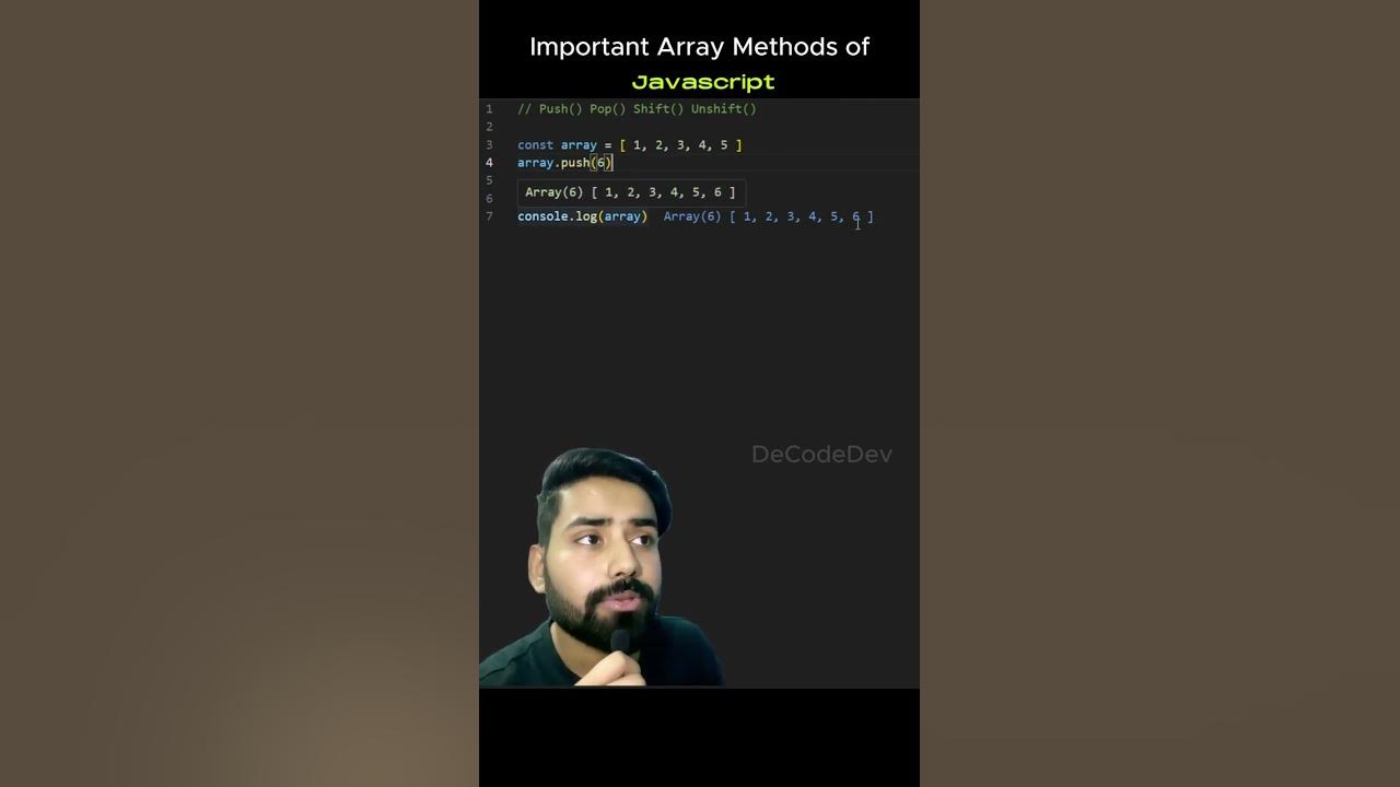 Essential Javascript Array Methods Join Push Shift Unshift Javascript Codinglife 