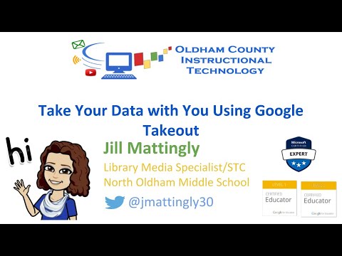 Take Your Data with You Using Google Takeout - YouTube