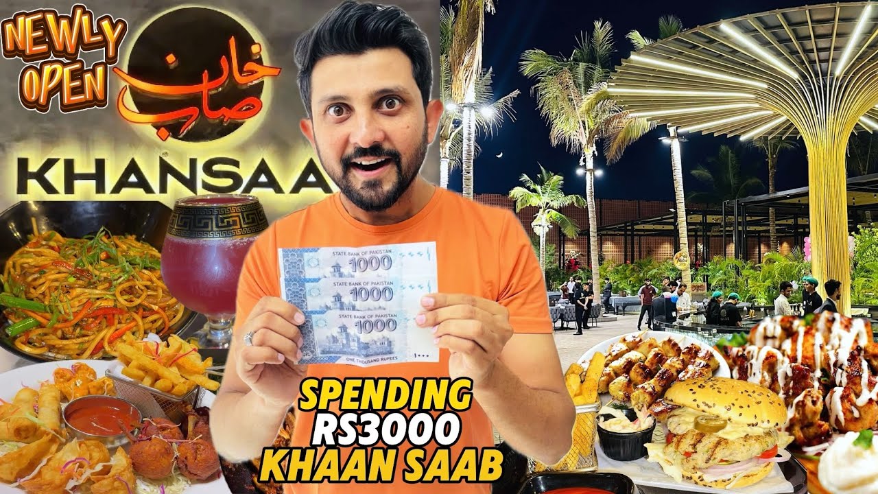 Newly Opened Restaurant KhanSaab Review || Menu Explore in 3000 Budget ...