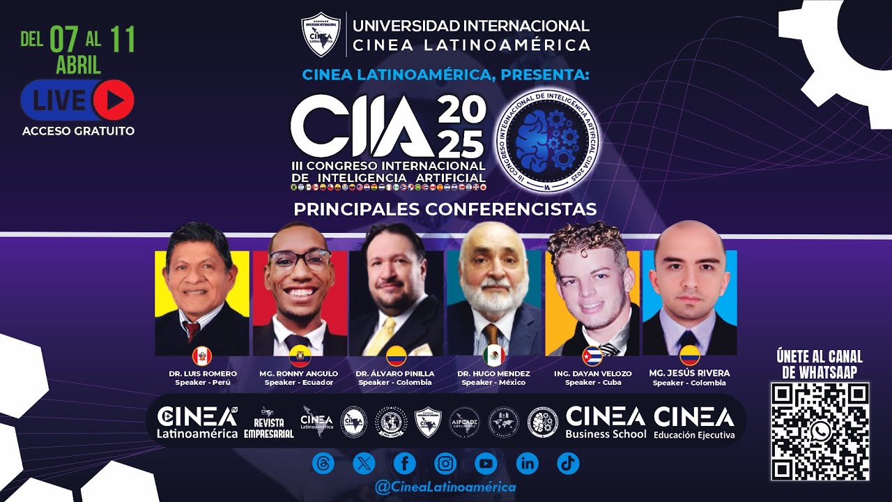 III CONGRESO INTERNACIONAL DE INTELIGENCIA ARTIFICIAL CIIA 2025 - YouTube