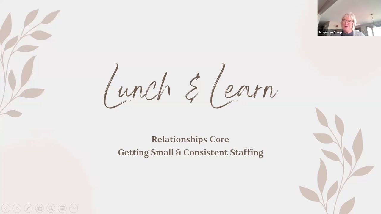 Lunch and Learn - Relationships Core, Getting Small & Consistent ...
