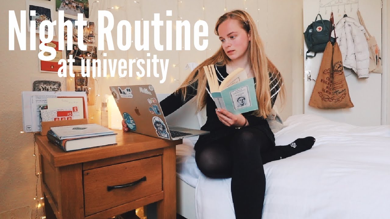 Realistic University Night Routine - YouTube