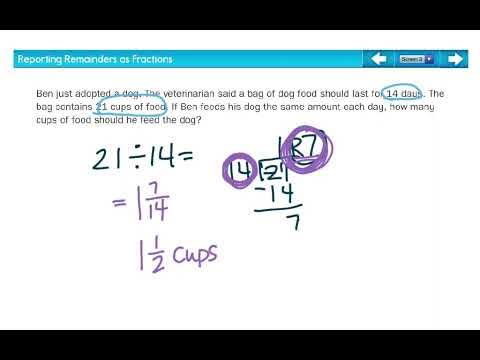 5th Grade Math Lesson 3-3 Application: Interpreting Remainders - YouTube