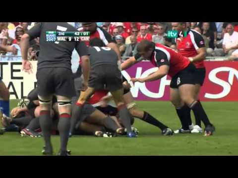 Rugby 2007. Pool B. Wales v Canada - YouTube