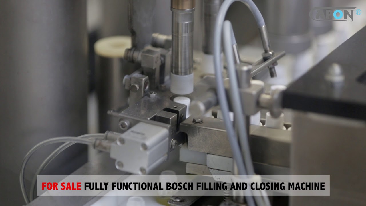 FOR SALE!!! Bosch filling and closing machine - YouTube