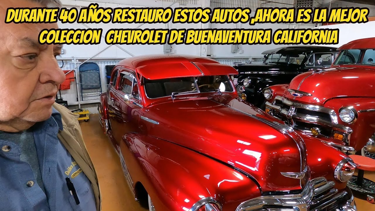 Restauro su propia Coleccion de Autos 40 años hoy es la mejor - YouTube