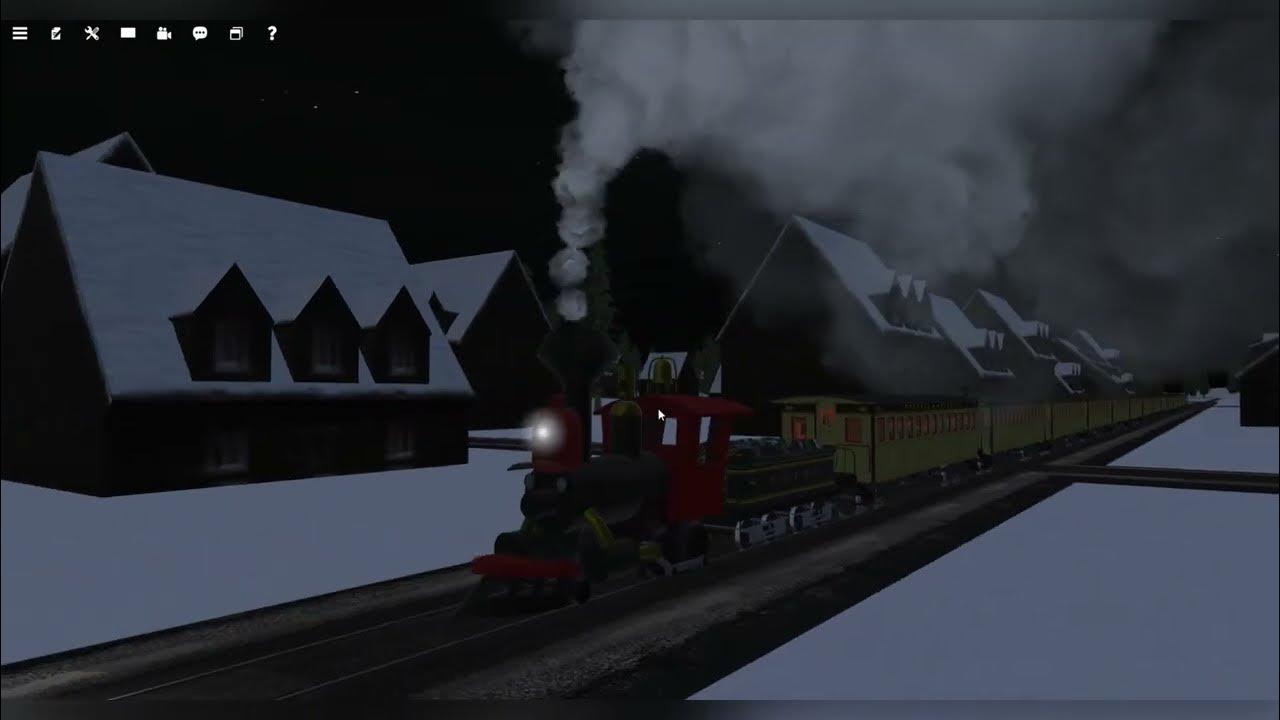 TANGY CASEY JR (RELUCTANT DRAGON) - TO THE NORTH POLE POLAR EXPRESS RIDE! - SPINNING TRACKS RIDE ...