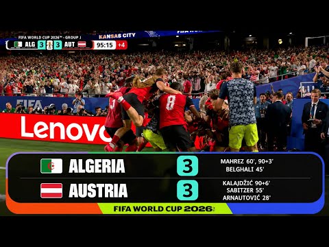 Algeria vs Austria 3-3 Highlights | ملخص مباراة الجزائر 3-3 النمسا | أبرز اللقطات | FIFA WORLD CUP 