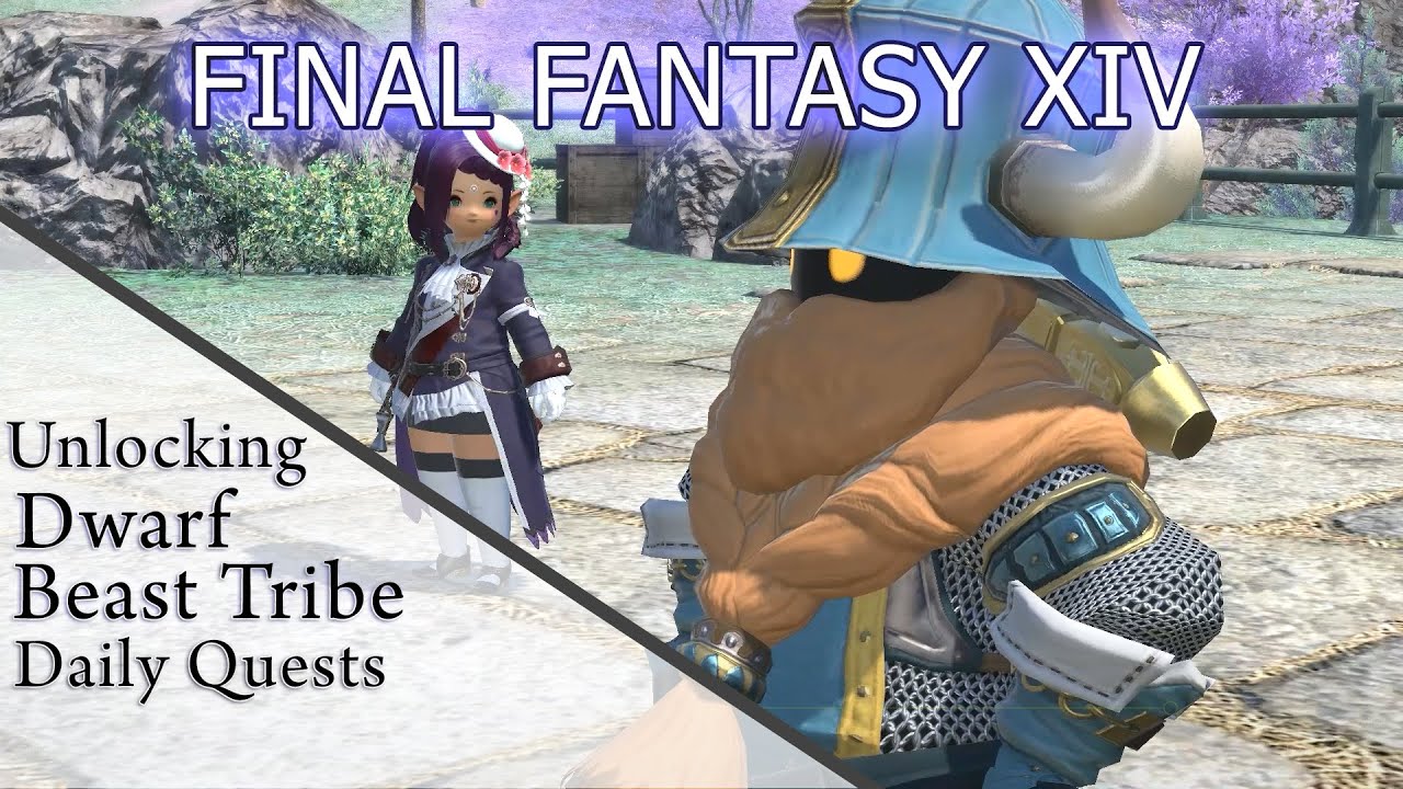 FFXIV: Unlocking Dwarf Daily Quests (cutscenes) Shadowbringers - YouTube