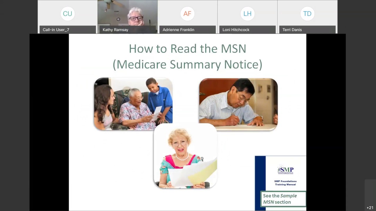 SHIP/SMP Understanding Medicare Documents MSN, EOB, ABN, MOON and More ...