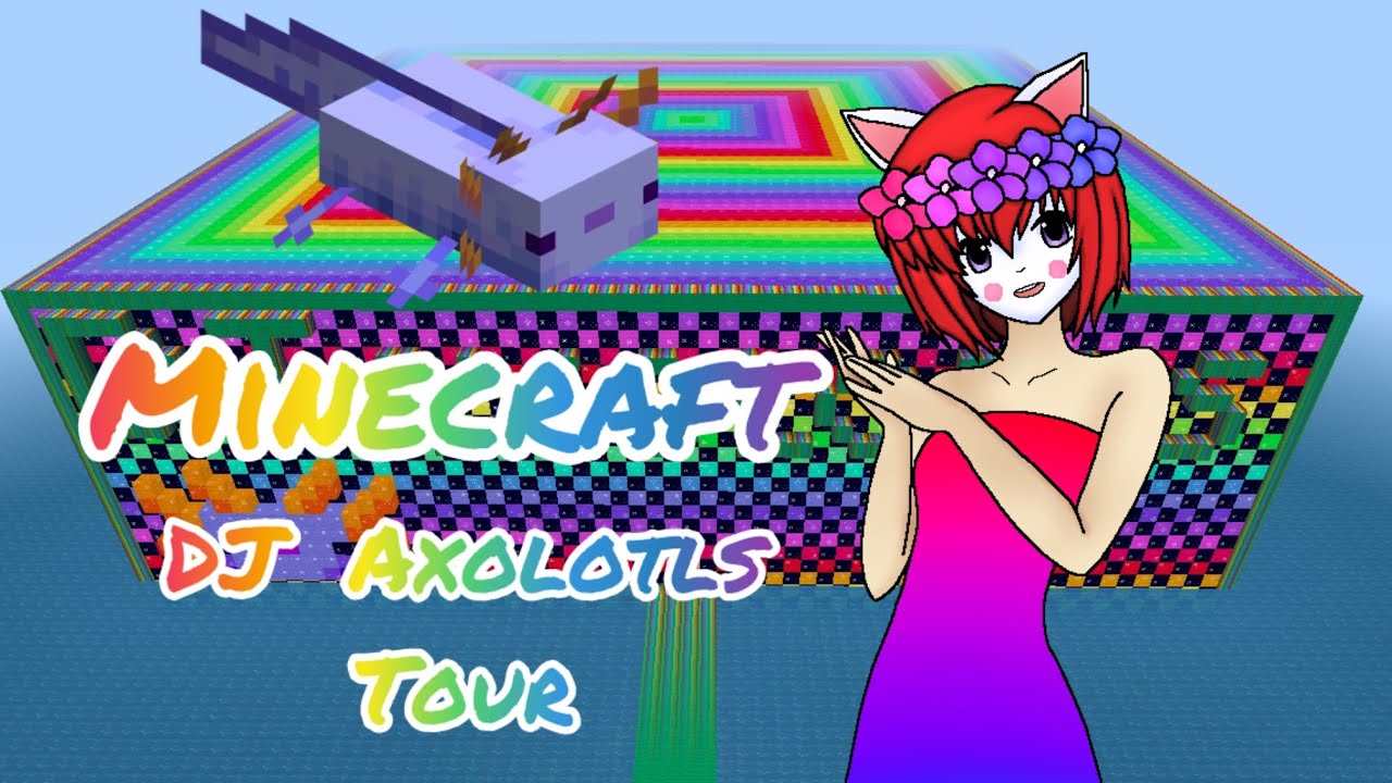 Kitty The Mime Minecraft: DJ Axolotls Hotel and Aquarium Tour - YouTube