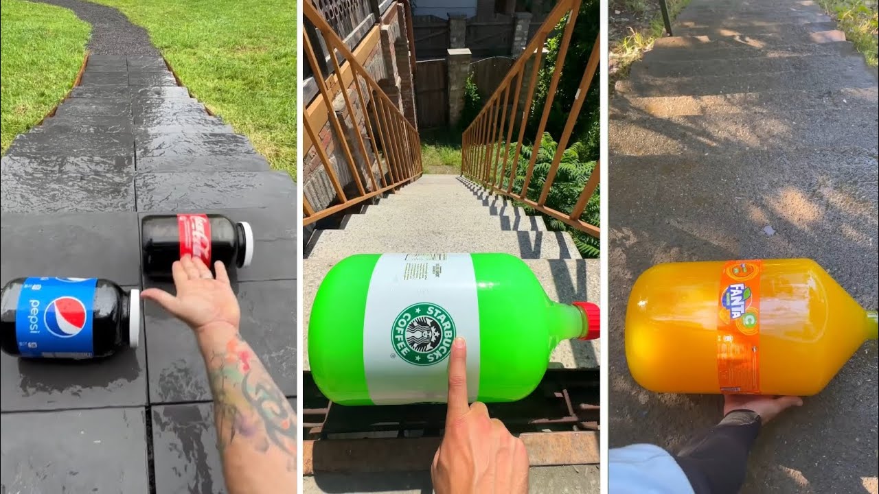 Breaking Glass Bottles ⚠️🔥 Crushing crunchy And soft things! - YouTube