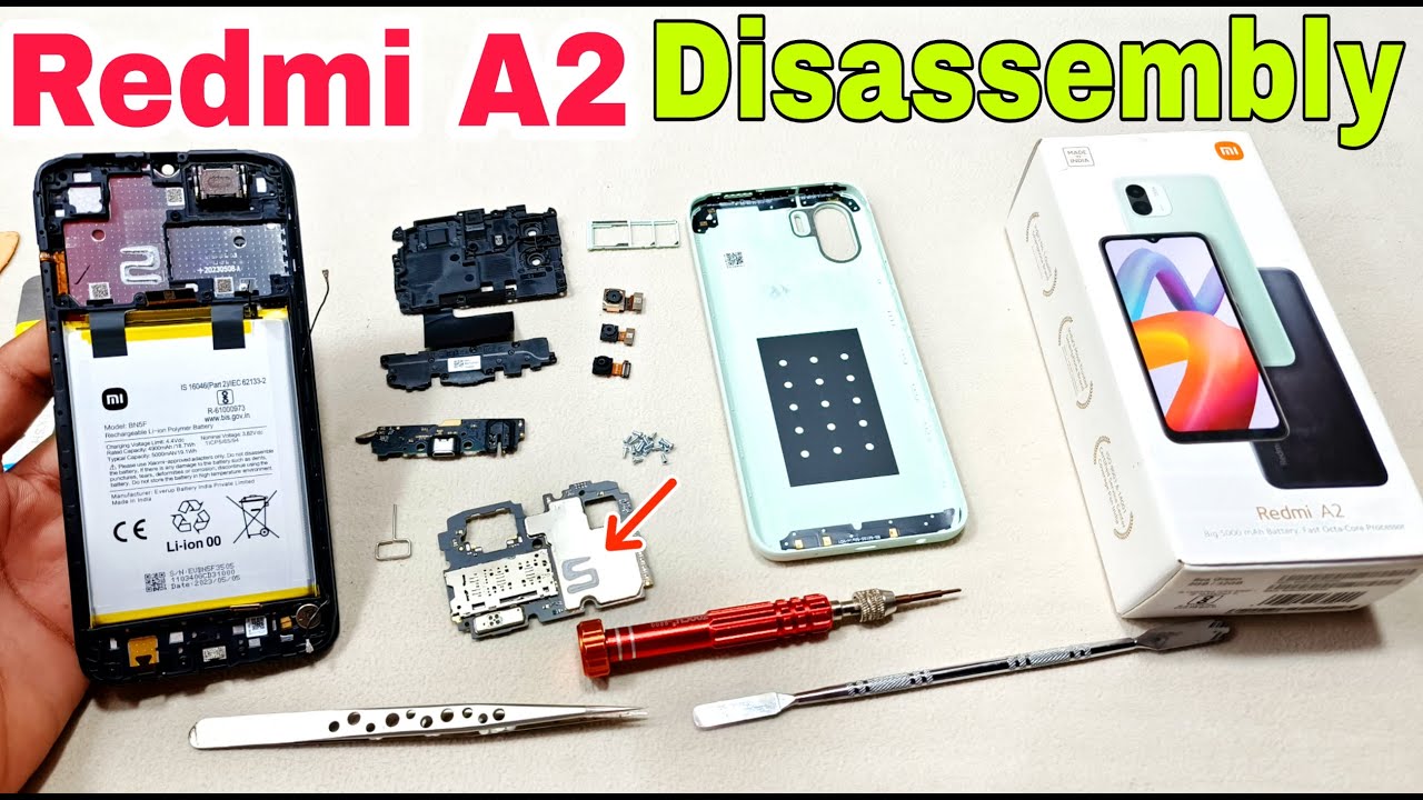 Redmi A2 Fully Disassembly | Redmi A2 Teardown | Redmi A2 All Parts ...