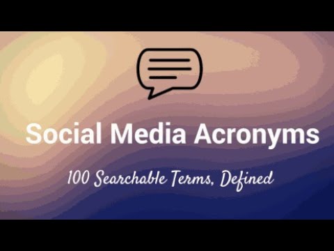 Top Ten most popular Acronyms words in 2017 - YouTube