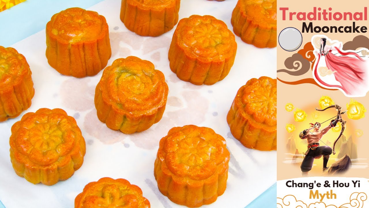 Traditional Mooncake Recipe🥮| Matcha, Coffee, & Mung Bean Fillings ...