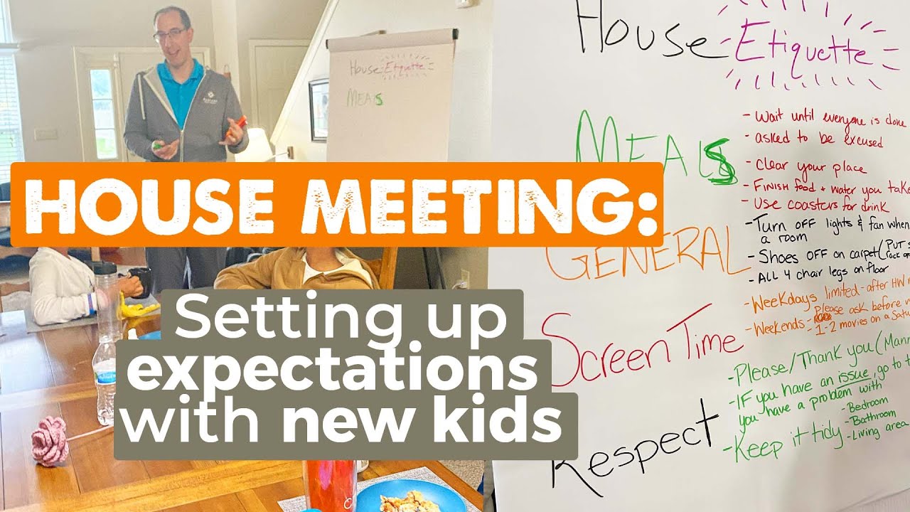 *ACTUAL VIDEO* of setting up house expectations with new foster ...